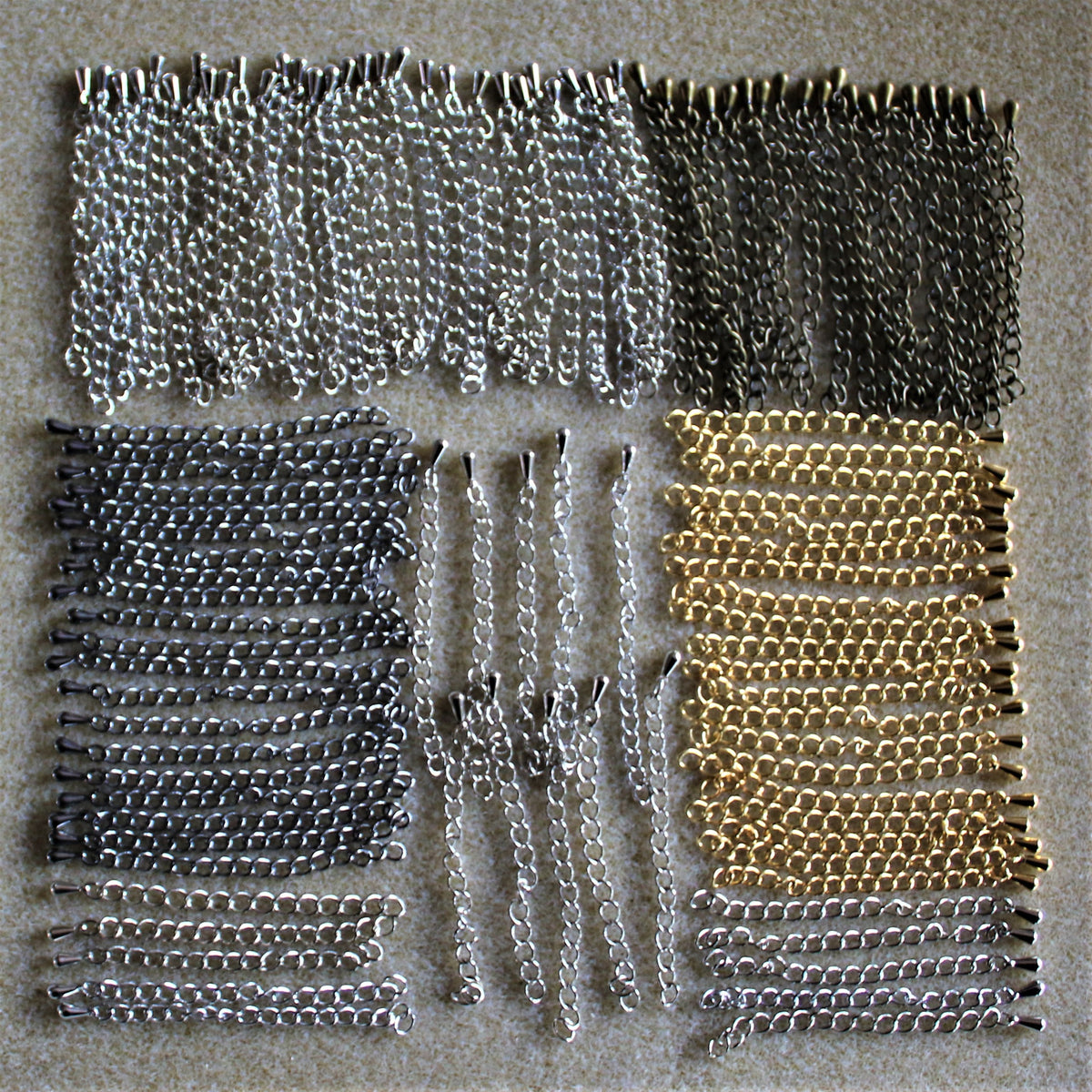 110pcs – 50-60mm - Mixed Collection of Chain Link Extenders [F-19 ...