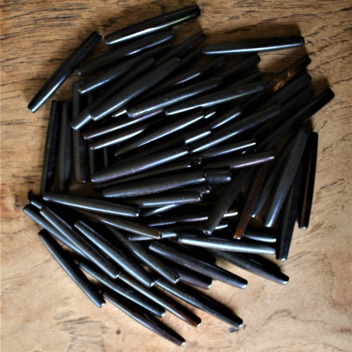 105pcs - 200g – 40mm Jewellery Making Black Buffalo Bone Hair Pipes [B ...